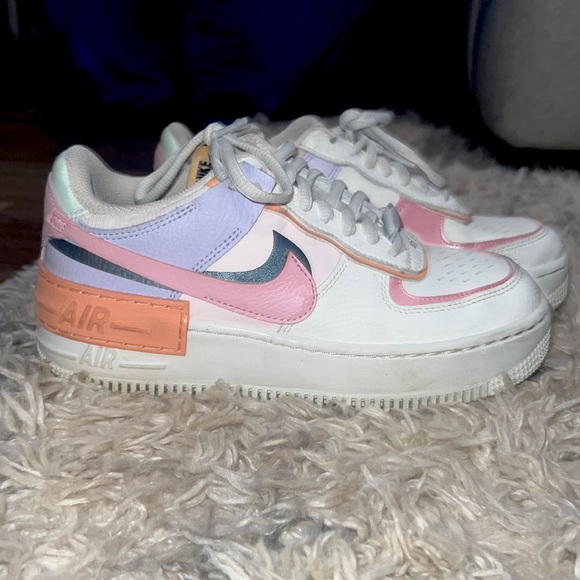Shoes | Pastel Color Block Air Force 1s | Poshmark